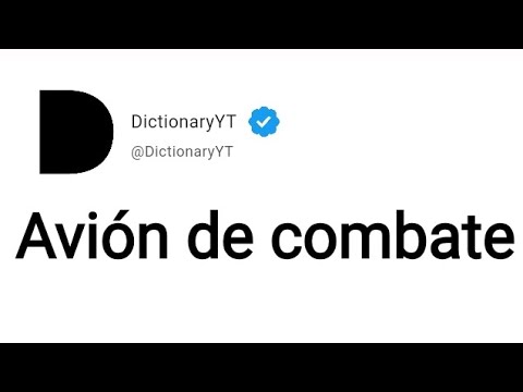 Avión de combate Meaning in English