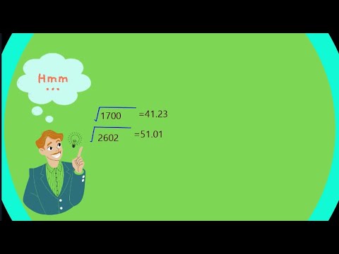 Finding the square root of an irrational number in one video made simple.
