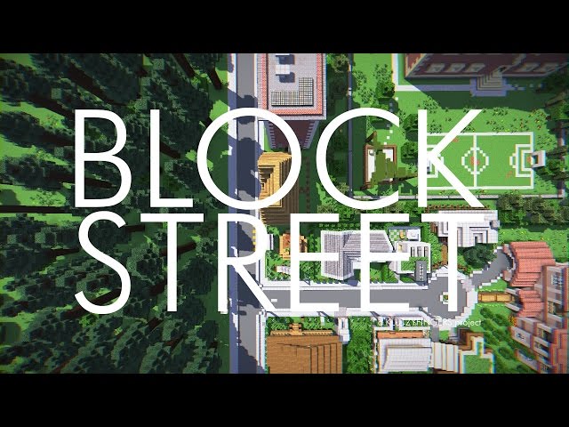 Block Street | A Minecraft Project Minecraft Map