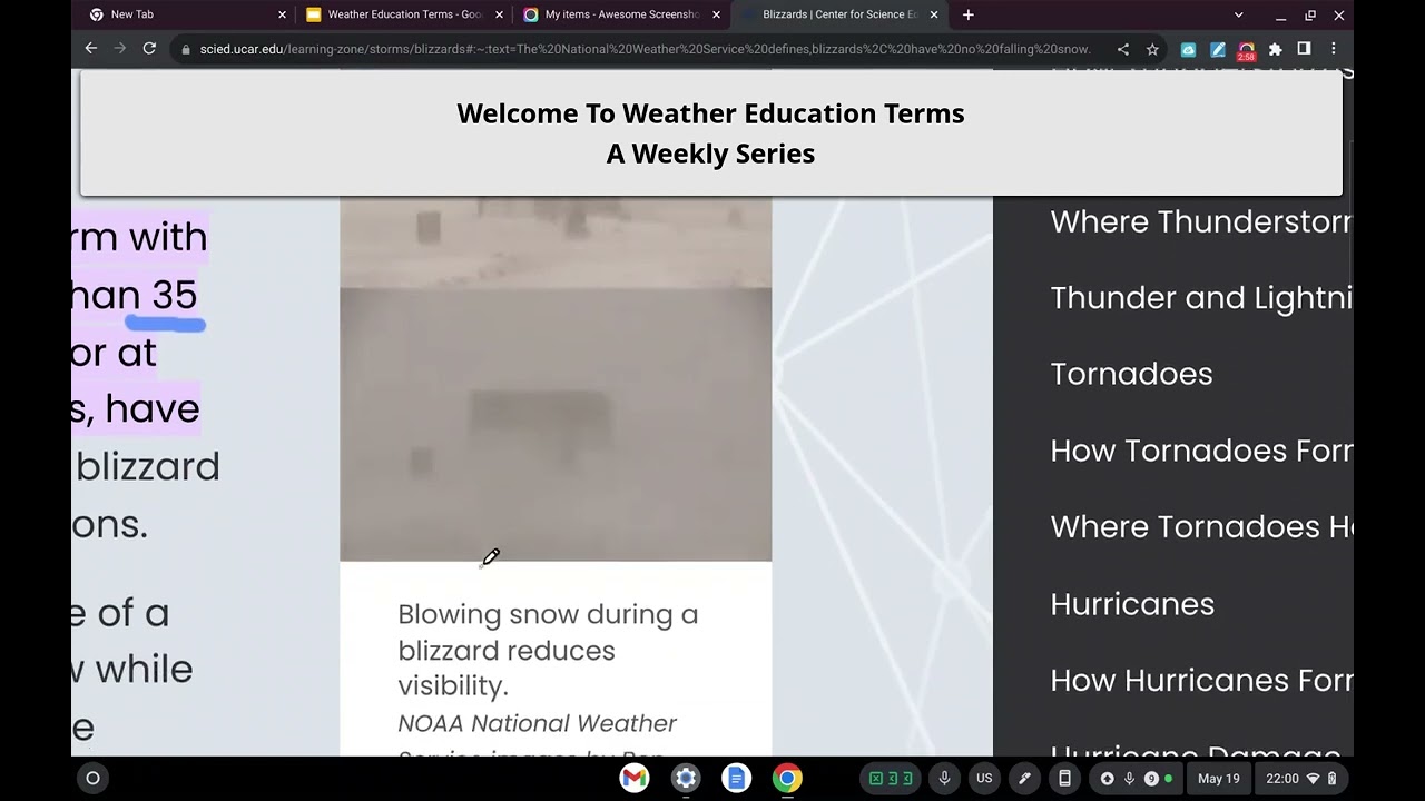 Weather Education Terms   Google Slides