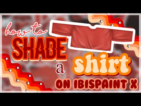 how to shade a shirt on ibisPaint X | roblox designing tutorial