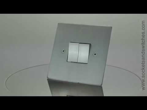 Seamless Square Satin Stainless Steel Flex Outlet Plate | Sockets ...