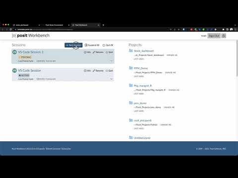 Running multiple R & Python sessions at once on Posit Workbench