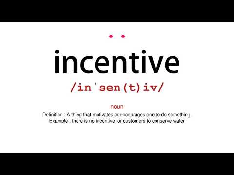 How to pronounce incentive - Vocab Today