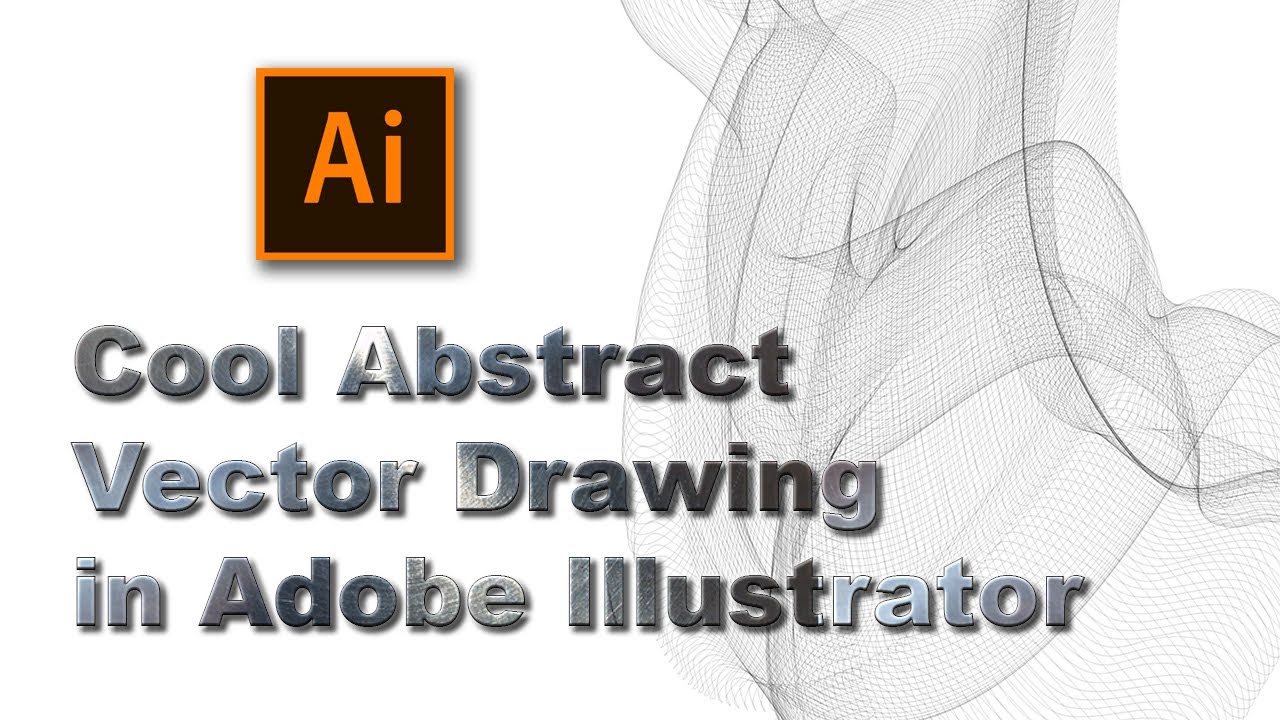 Cool Abstract Vector Line Drawing in Adobe Illustrator