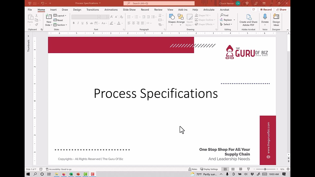 Process Specification
