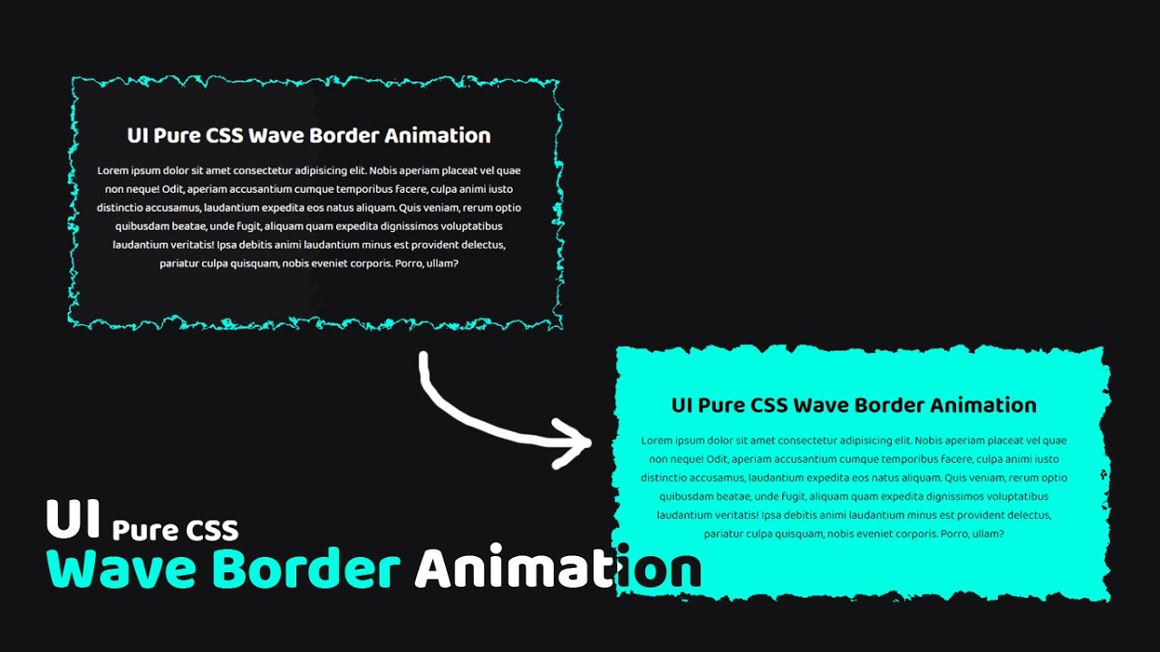UI Pure CSS Wave Border Animation | Encrypted Code