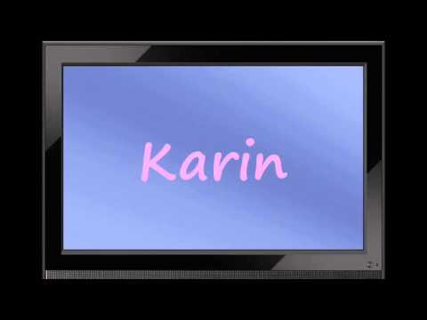 Karin - German Girl Name