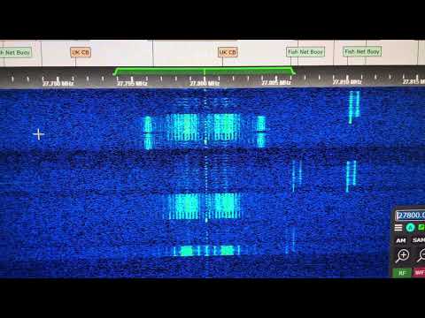 27.800 MHz FM Pager Paging Data Bursts 27MHz Band DX Opening Via G8JNJ SDR 22 May 2025