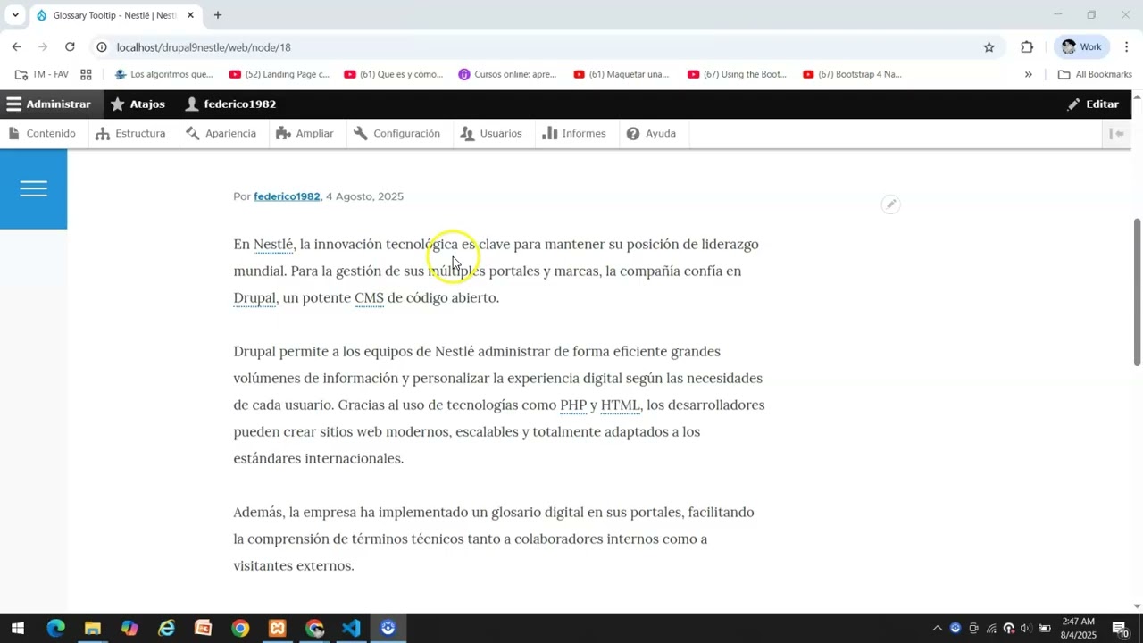 Glossary Tooltip - Drupal