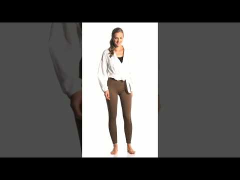 Free People Movement Time Is Now Smocked Leggings With Pockets | SwimOutlet.com