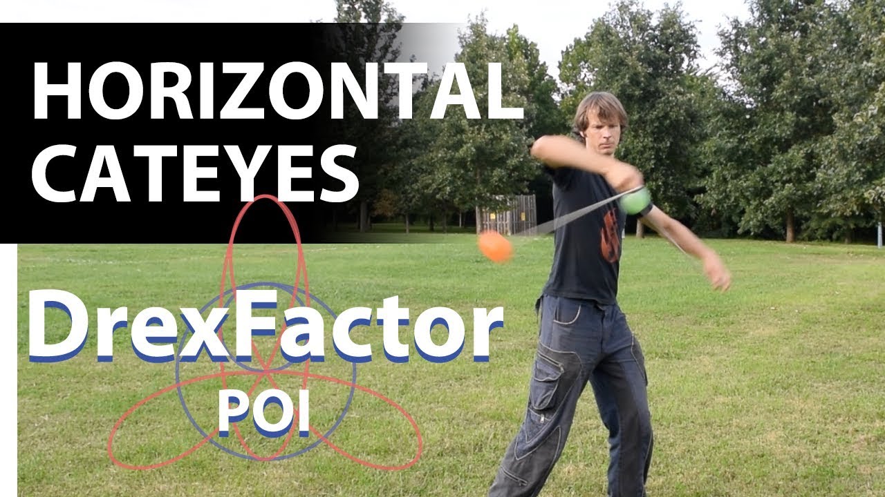 How to do Horizontal Cateyes for Poi: 1-minute tutorial