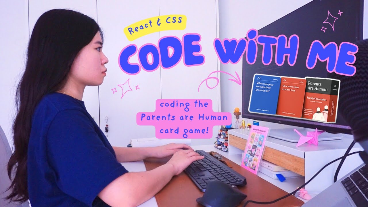 I Coded a Card Game to Play with my Parents! 🏡💕 | Code with Me 👩🏻‍💻