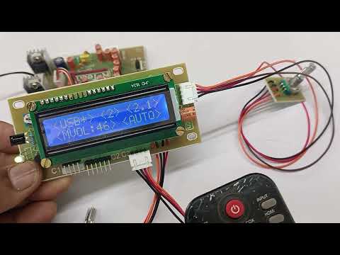 2.1 Remote Kit | Double Encoder | with LED rotating | Audio processor PT2033