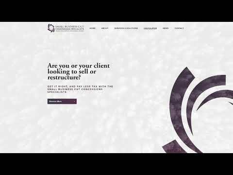 Example of SBCGT Calculator (Small Business CGT Concessions)