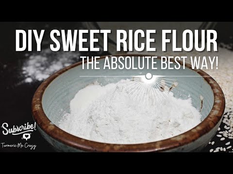 The ABSOLUTE BEST way to make your own Sweet Rice Flour!