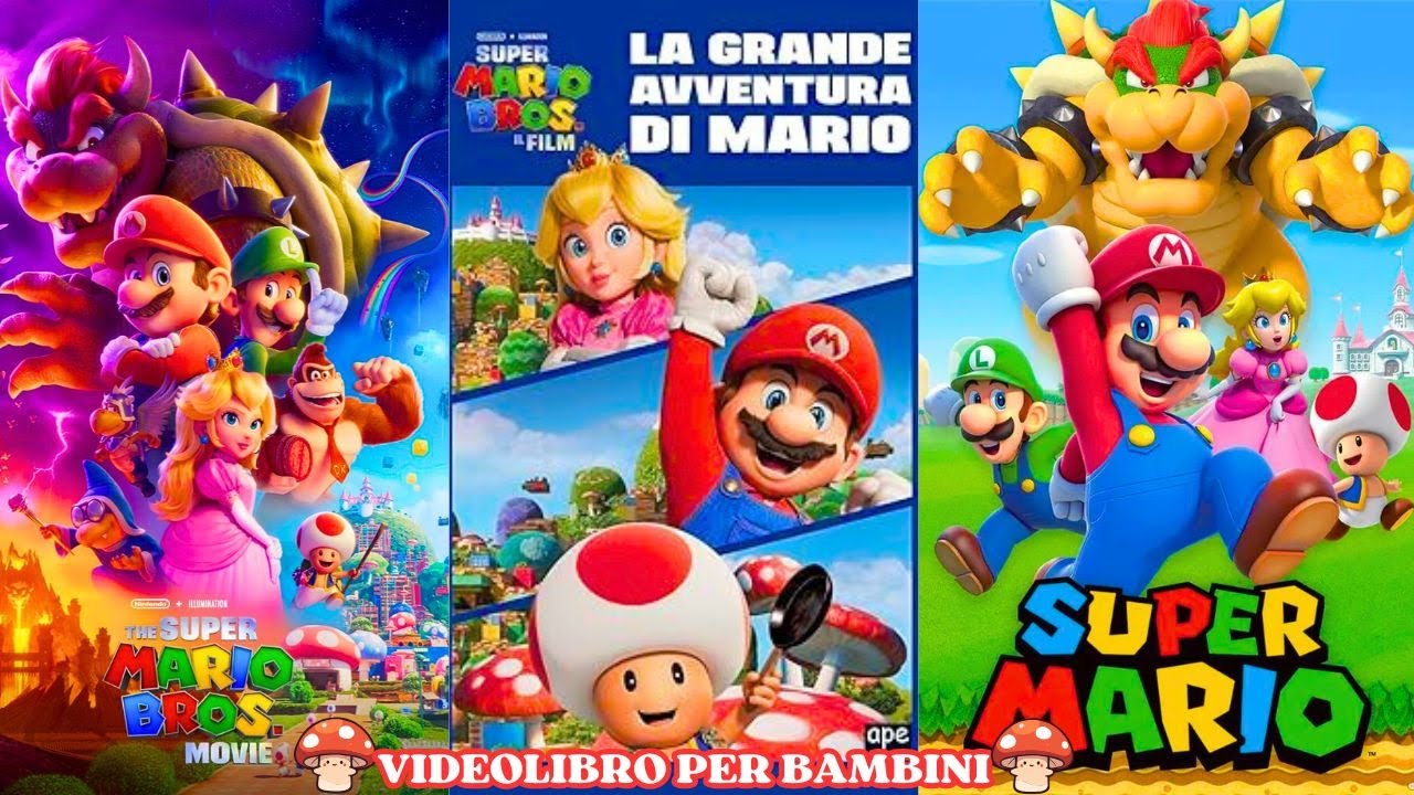 SUPER MARIO BROS🍄LA GRANDE AVVENTURA DI SUPER MARIO (っ◔◡◔)っ ♥ Libro per bambini letto ad alta voce