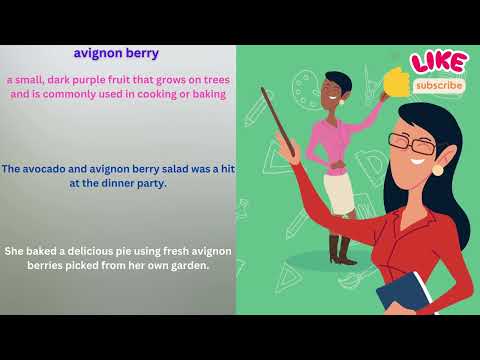 avignon berry Meaning in English With Example