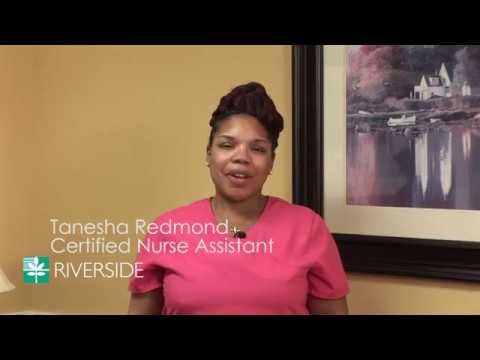 Tanesha Redmond, Certified Nurse Assistant, Riverside Convalescent Center, Mathews