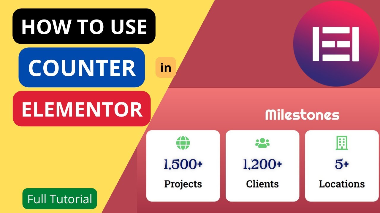 How to use Elementor Counter Widget | Elementor Counter number