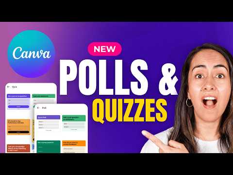 [NEW!] How to Create Interactive Polls & Quizzes in Canva | Easy Beginner Tutorial