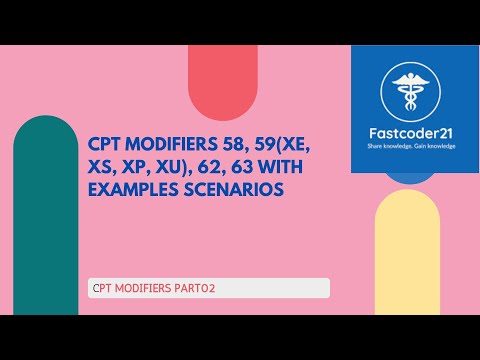CPT MEDICAL CODING MODIFIERS WITH EXAMPLES SCENARIOS