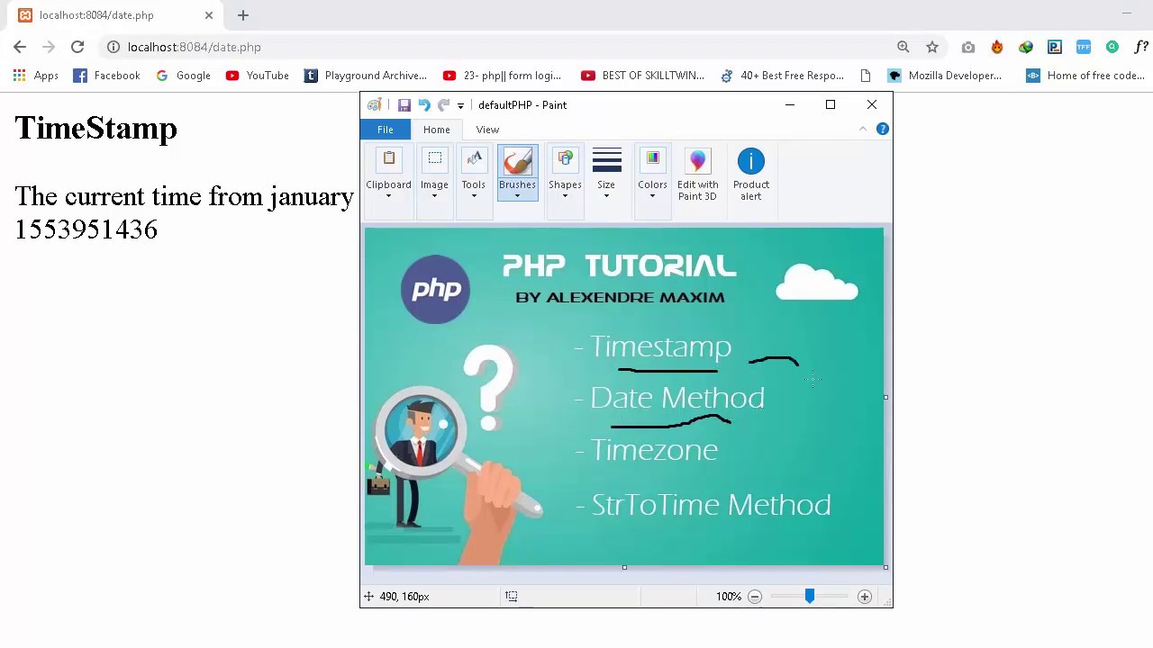PHP Tutorial #27 The Date ( timestamp, date, timezone and strtotime )