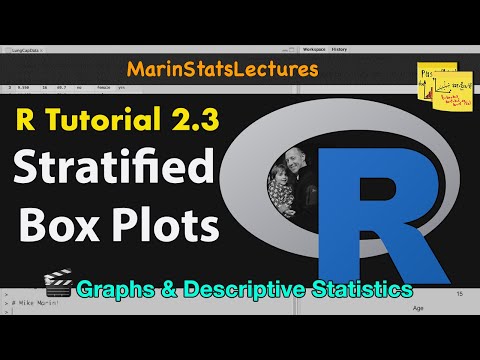How to Produce Stratified Boxplots in R (R Tutorial 2.2b) Video Lecture ...