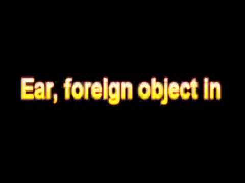 What Is The Definition Of Ear, foreign object in - Medical Dictionary Free Online