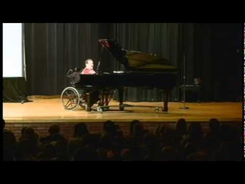 Students welcome Patrick Henry Hughes' music and