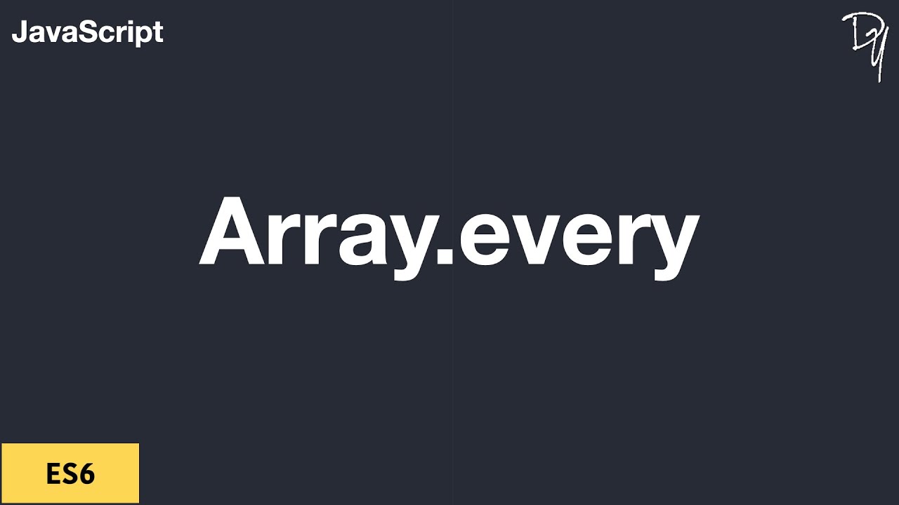 ES6 Array Every Method #15