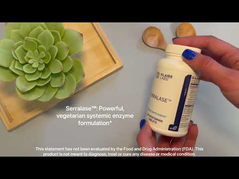 Klaire Labs Serralase™ - 90 Vegetarian Tablets