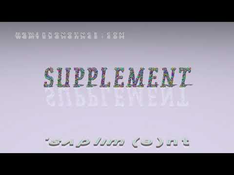 supplement - pronunciation + Examples in sentences and phrases