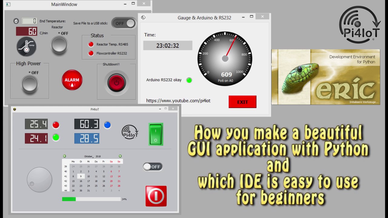 Python GUI Example Part#1 – Install Python IDE & Tools on Raspberry Pi