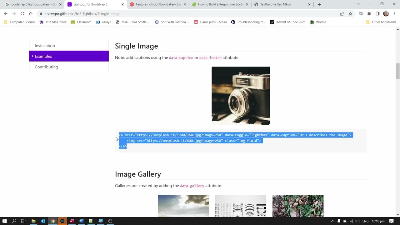 Integrating a lightbox into your Bootstrap site