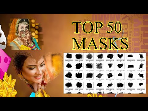 50+ Mask PNG for Photo Editing | Photo Editing Using Black Mask Overlay Photoshop