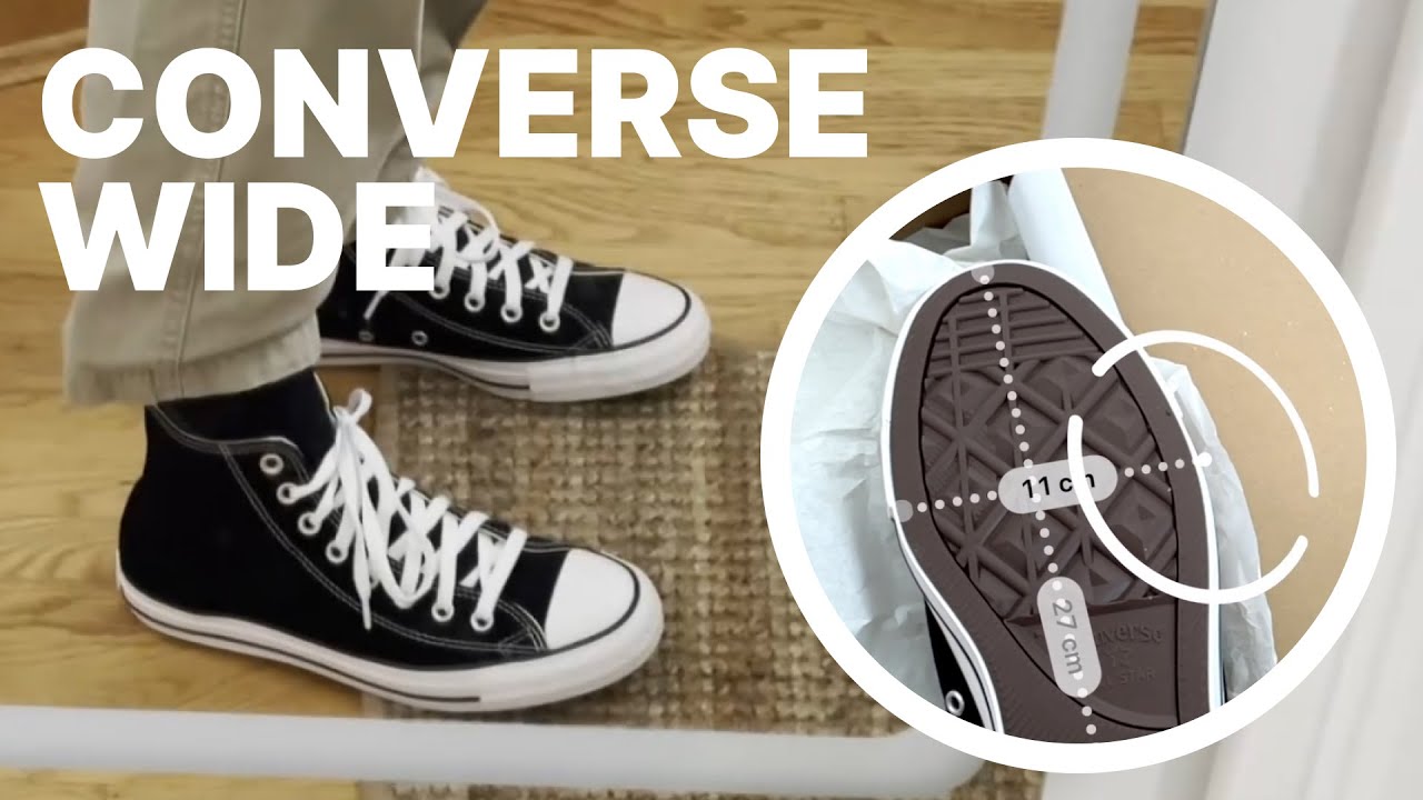 Converse Wide Width Sizing