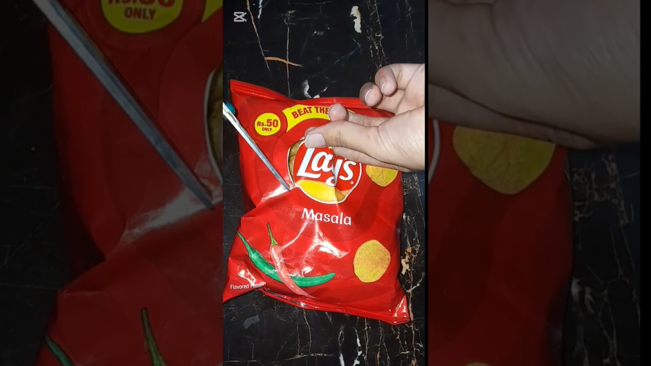 Food Hack | Lays hack | How to eat lays #food #foodie #lays #shorts #hacks