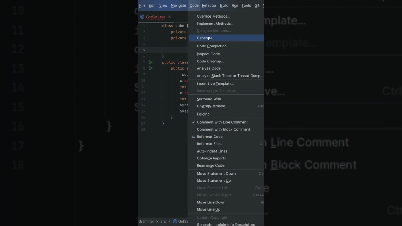 Java Quick Tip💡: Getters and Setters ❗Tricks in Java....   #programmingfun #java #shorts #shortvideo
