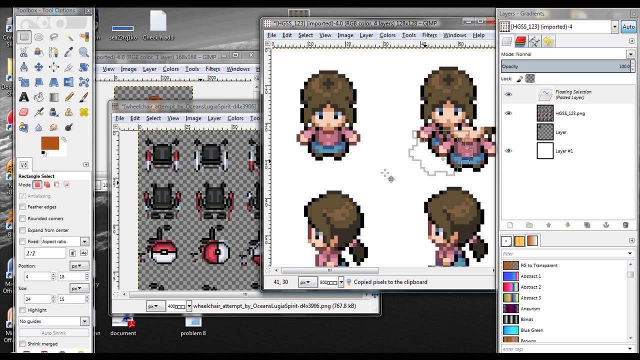 Gimp Tutorial - Sprite Editing (tricks and tips)