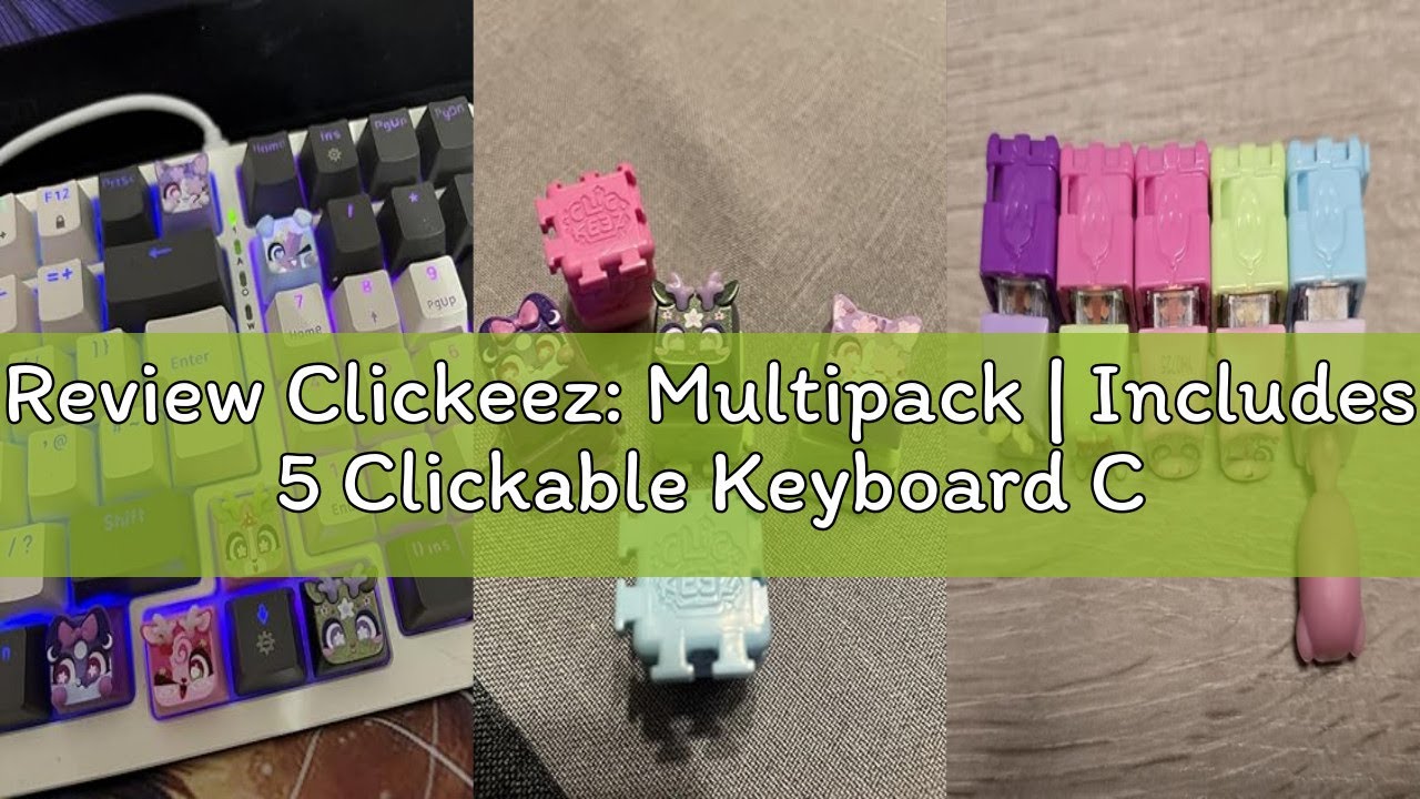 Review Clickeez: Multipack | Includes 5 Clickable Keyboard Collectibles! | 70 Characters to Find, Cu