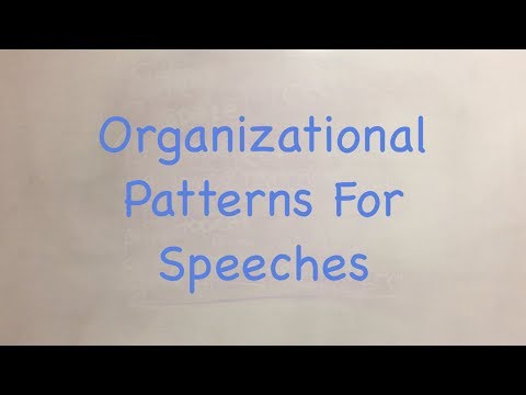 Organizational Patterns For Speeches