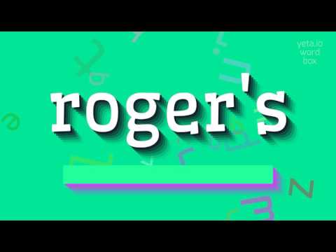 How to say "roger's"! (High Quality Voices)