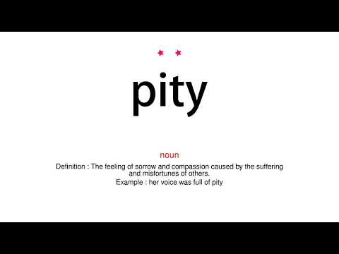 How to pronounce pity - Vocab Today