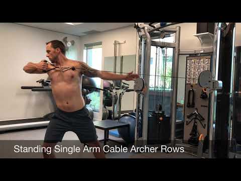 Standing Cable Single Arm Archer Rows