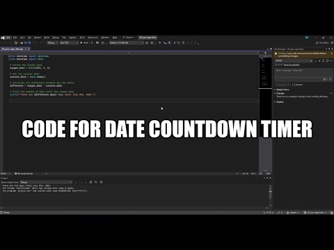 Python code for date countdown timer