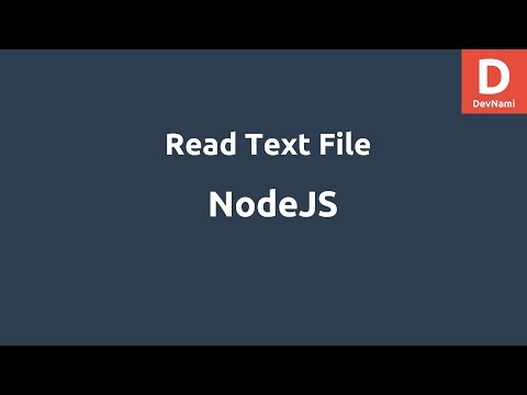 Learn NodeJS Read Text File - Mind Luster