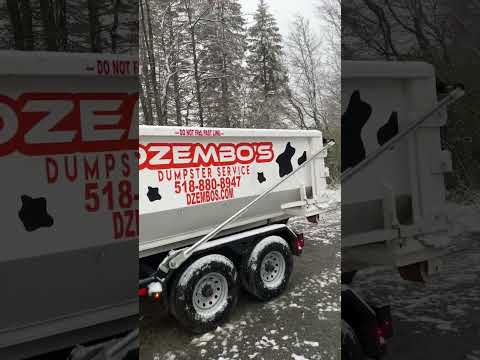 Dumpster tip for winter #dumpsters #sidehustle #dumptrailer