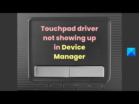 Touchpad driver not showing up in Device Manager of Windows 11/10