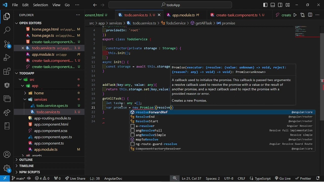 Ionic 7 Todo App : Part 4 Create a Service & Angular  Storage